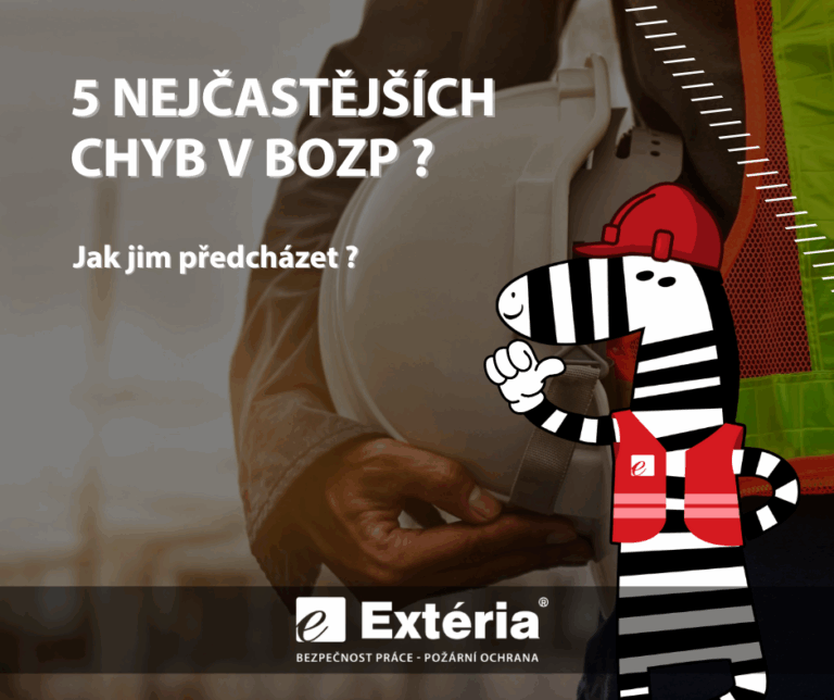 5 nejčastějších chyb v BOZP, které ohrožují malé a střední firmy - Extéria, s.r.o.